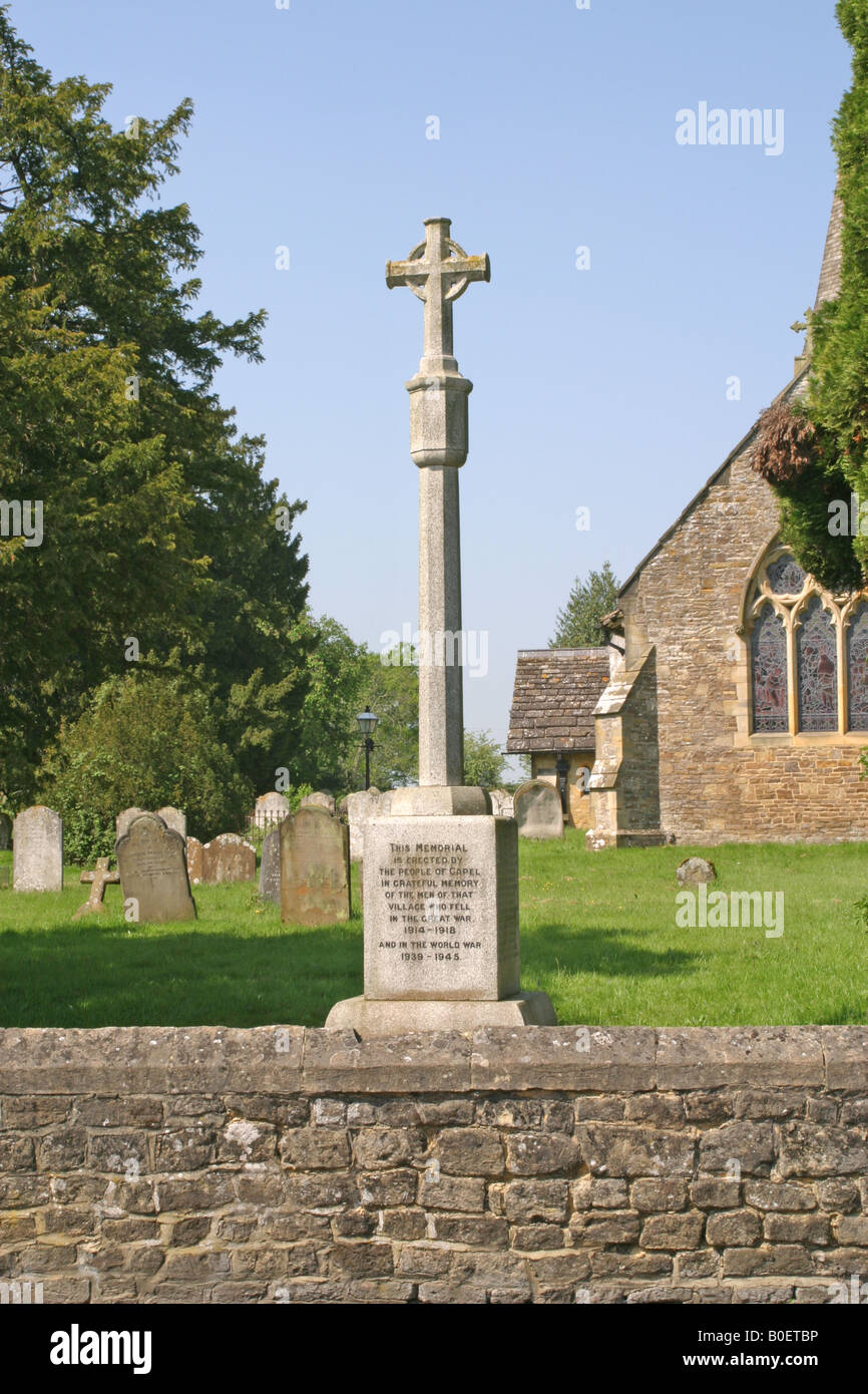 War Memorial Capel Village Surrey UK Stock Photo - Alamy