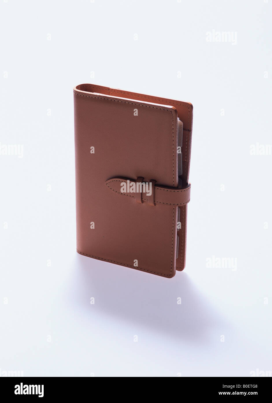 Brown Leather Notebook Stock Photo - Alamy