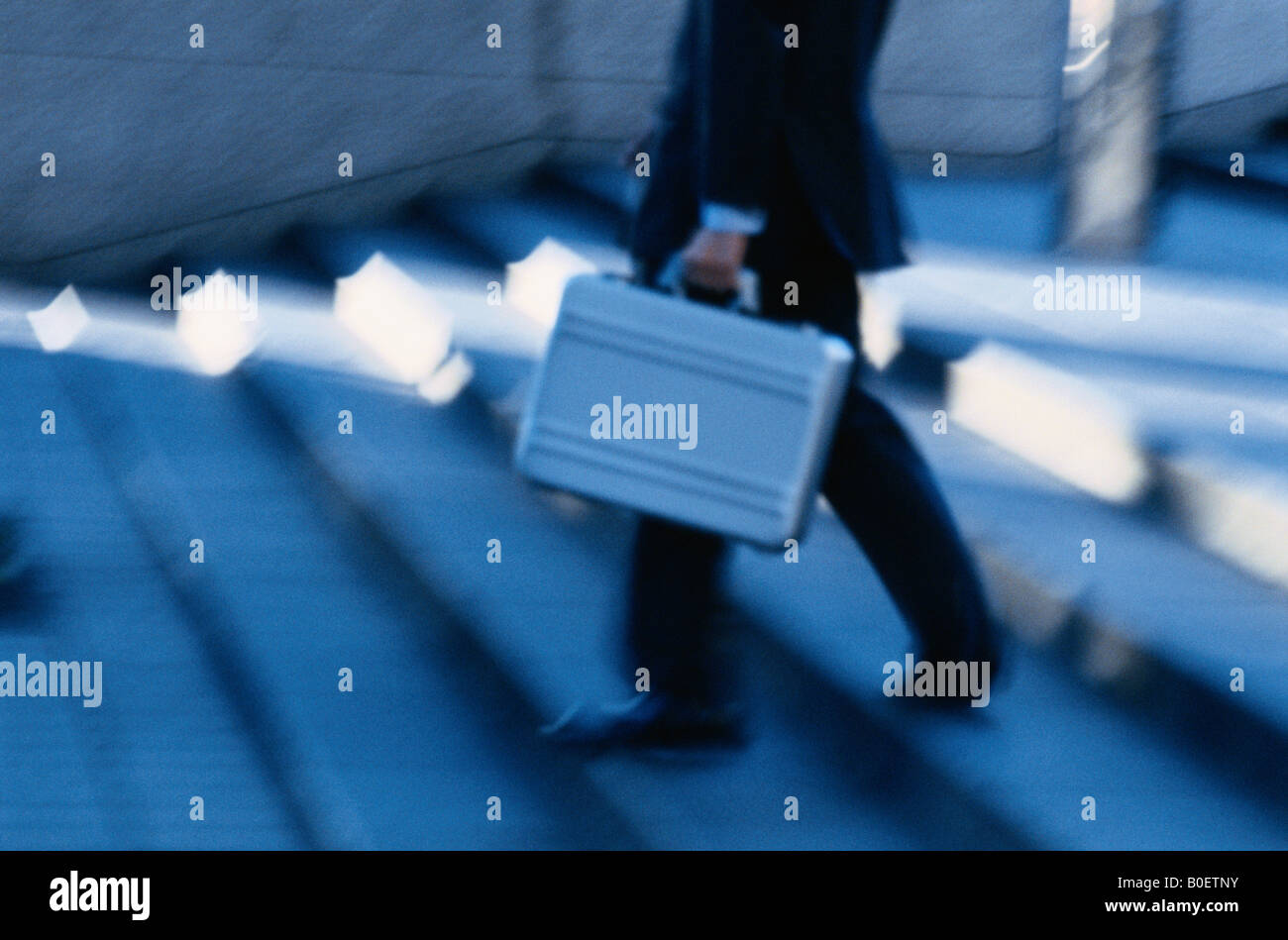 Man Walking Down Steps Stock Photo - Alamy