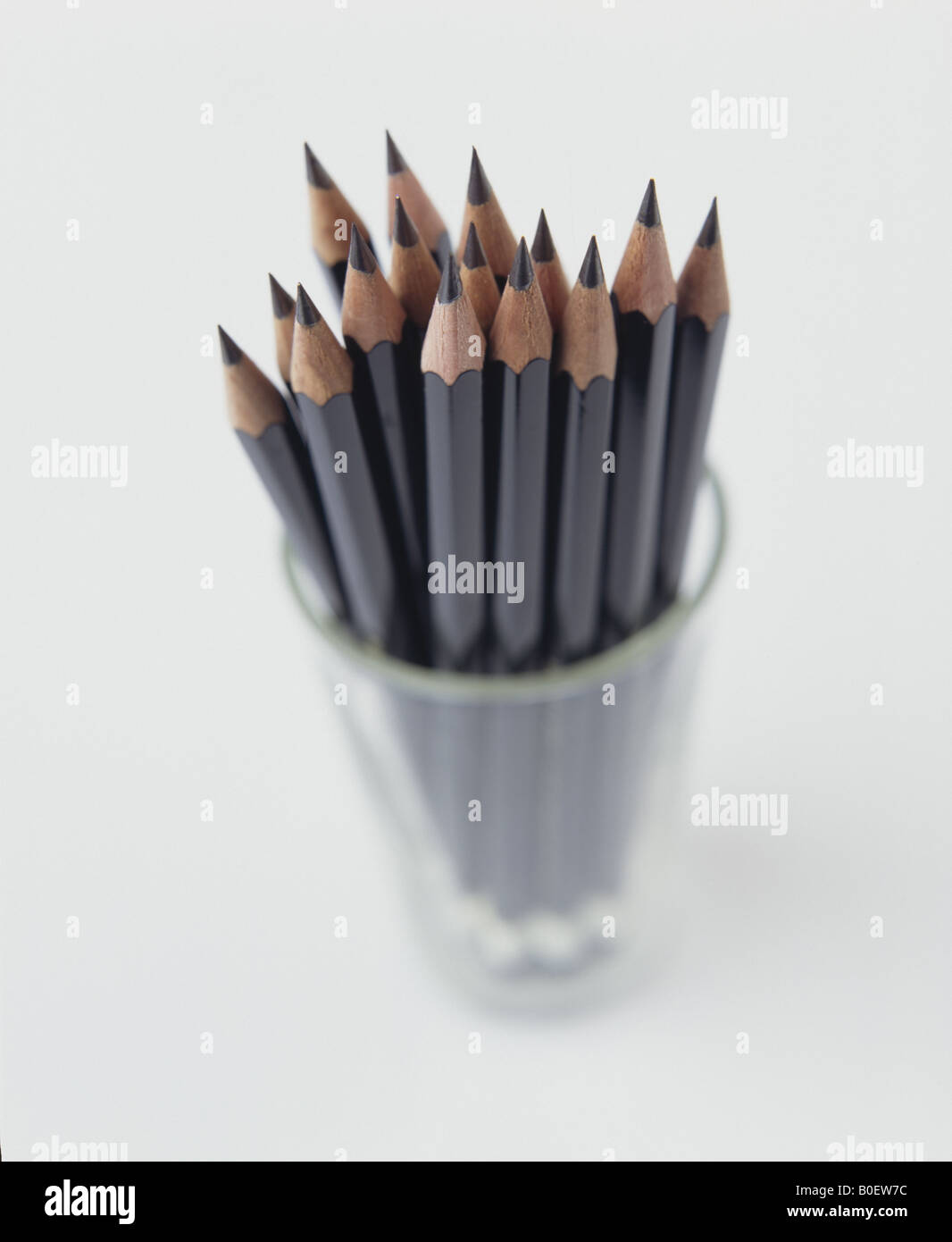 Pencils In Pot Stock Photo - Alamy