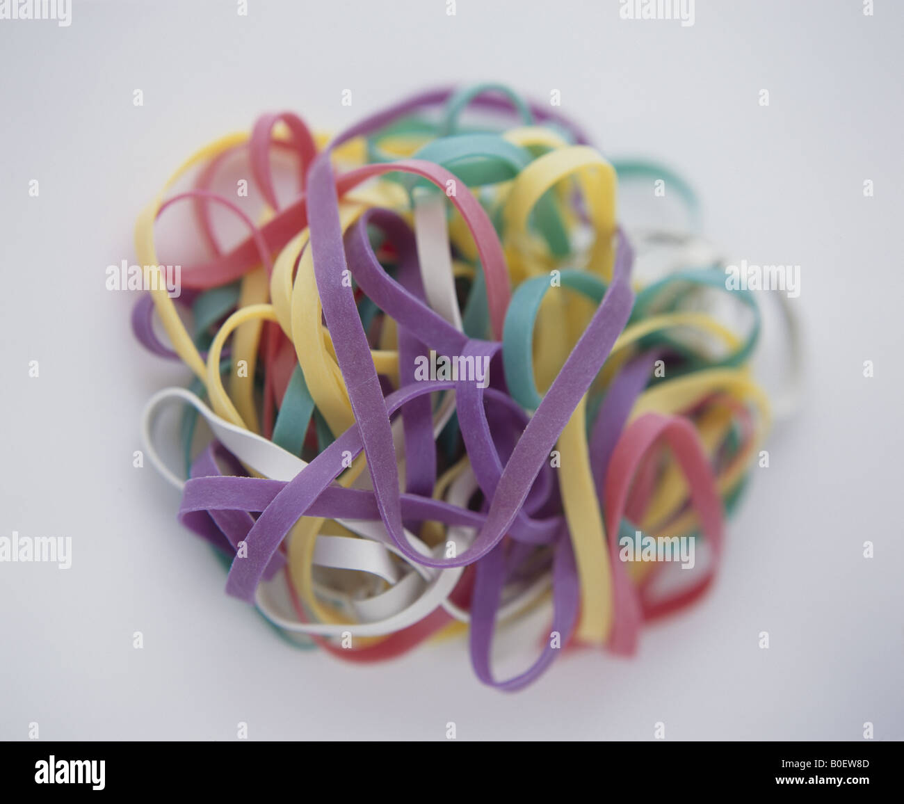 Multi-Colored Rubber Bands Stock Photo - Alamy