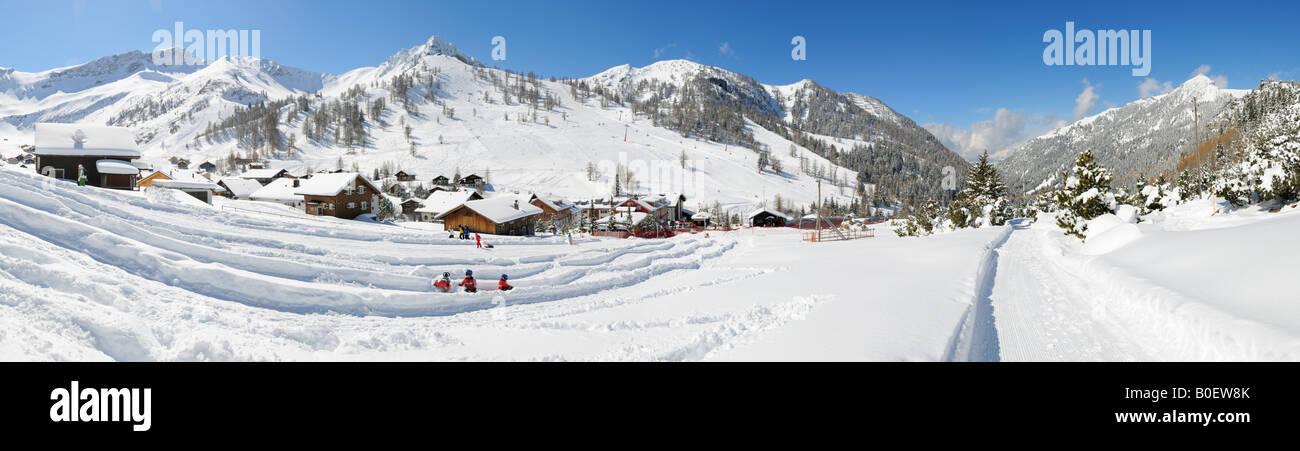 Winter panorama of Malbun, Liechtenstein FL Stock Photo - Alamy