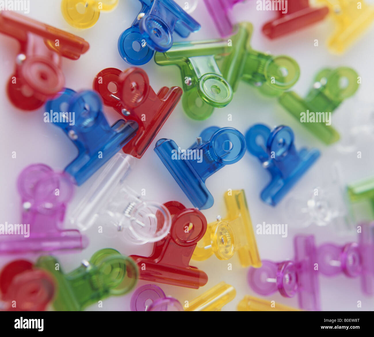 Multi-Colored Bulldog Clips Stock Photo - Alamy