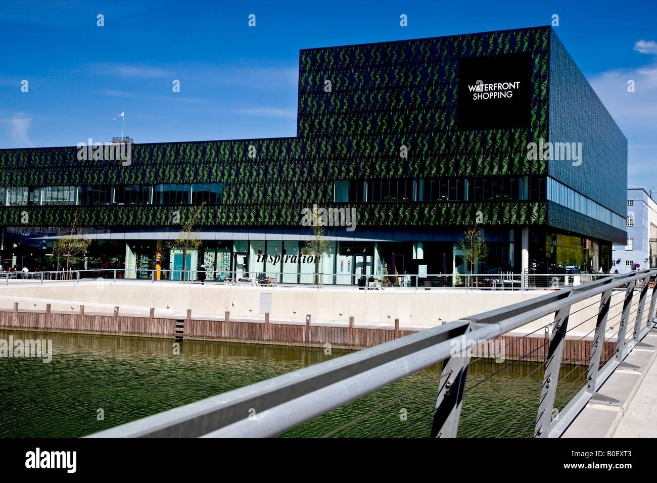 Waterfront shopping center Stock Photo - Alamy