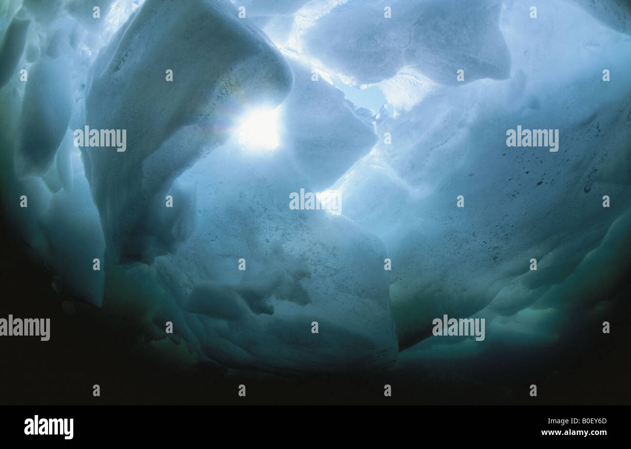 Underwater Drift Ice Stock Photo - Alamy