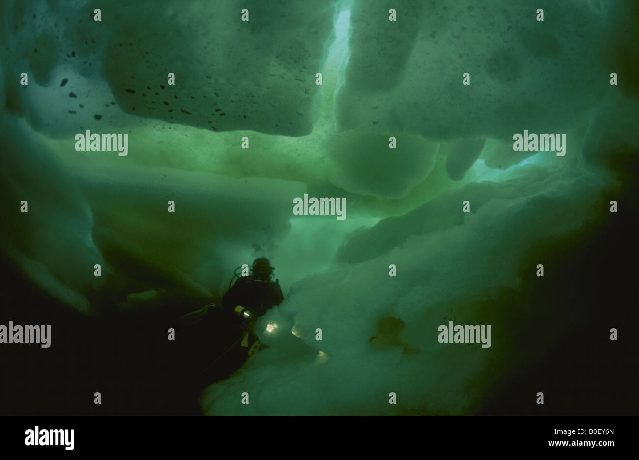 Underwater Drift Ice Stock Photo - Alamy