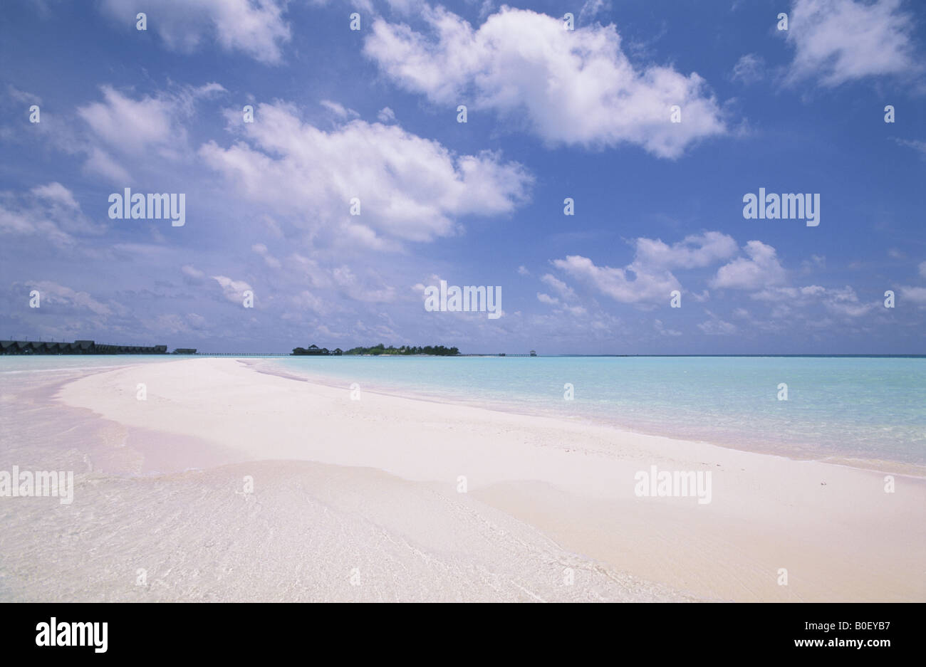 A Sandbar And A Beach Stock Photo - Alamy