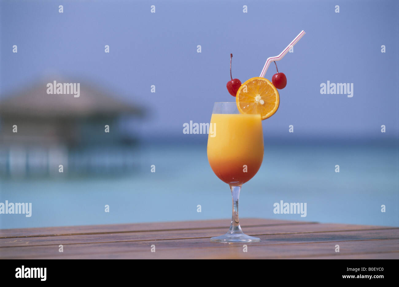 The Cocktail Of A Floating Restaurant Stock Photo - Alamy