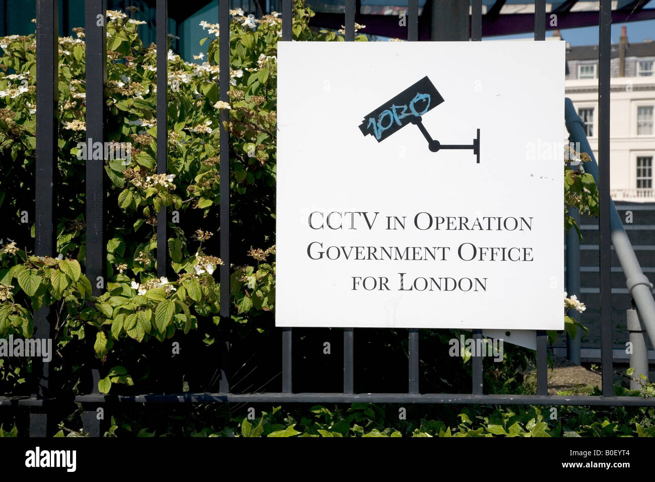 A CCTV warning sign Stock Photo - Alamy