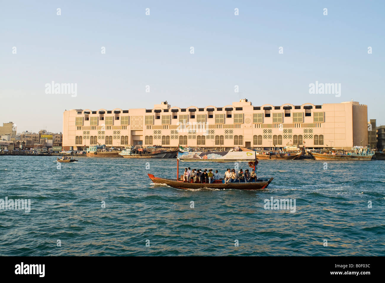 Abra cruising the Dubai Creek, UAE Stock Photo - Alamy