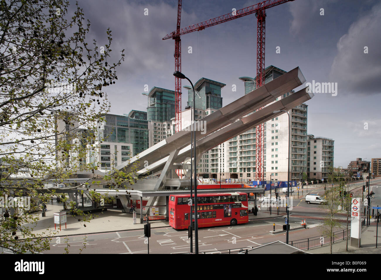 Bus terminal at Vauxhall London England UK Stock Photo - Alamy