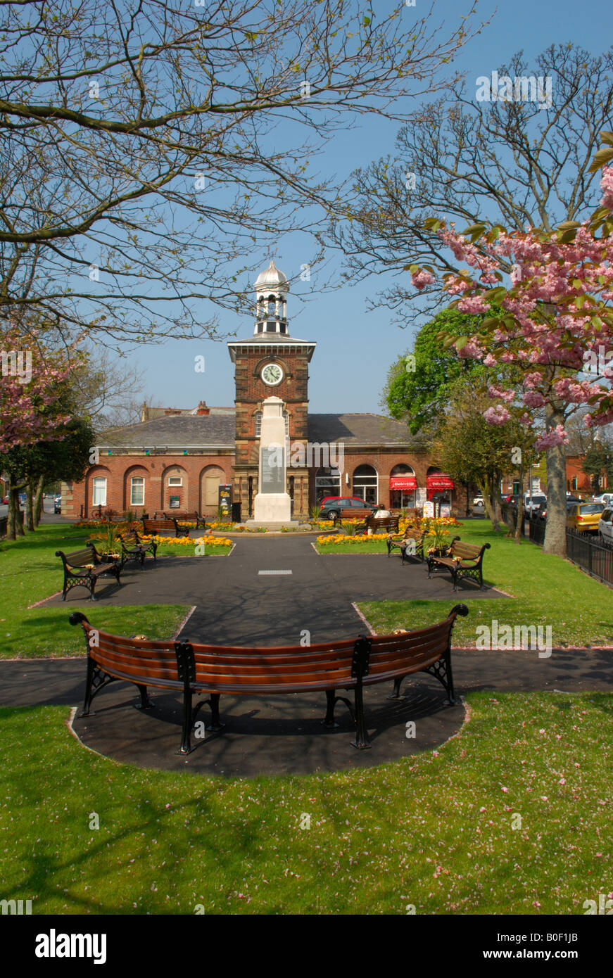 The Market Square in Lytham town center Lancashire Stock Photo - Alamy