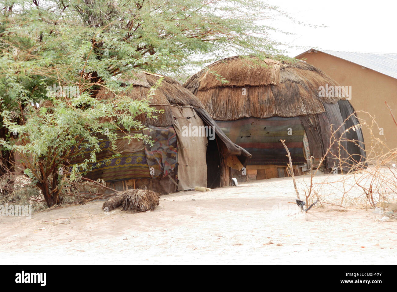 Africa Kenya Turkana tribe village October 2005 Stock Photo - Alamy