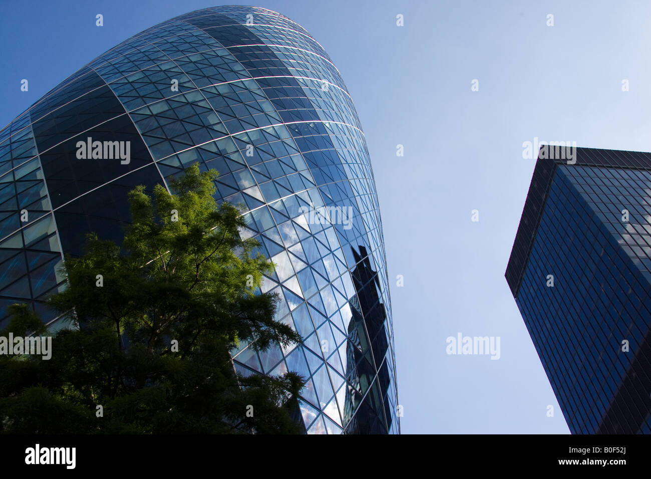 Swiss Re Building and Aviva Building London England United Kingdom ...