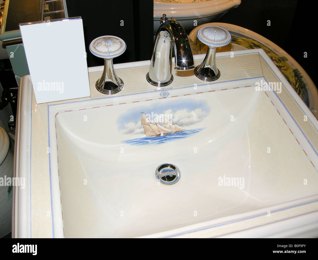 Custom Bathroom Sink Stock Photo - Alamy