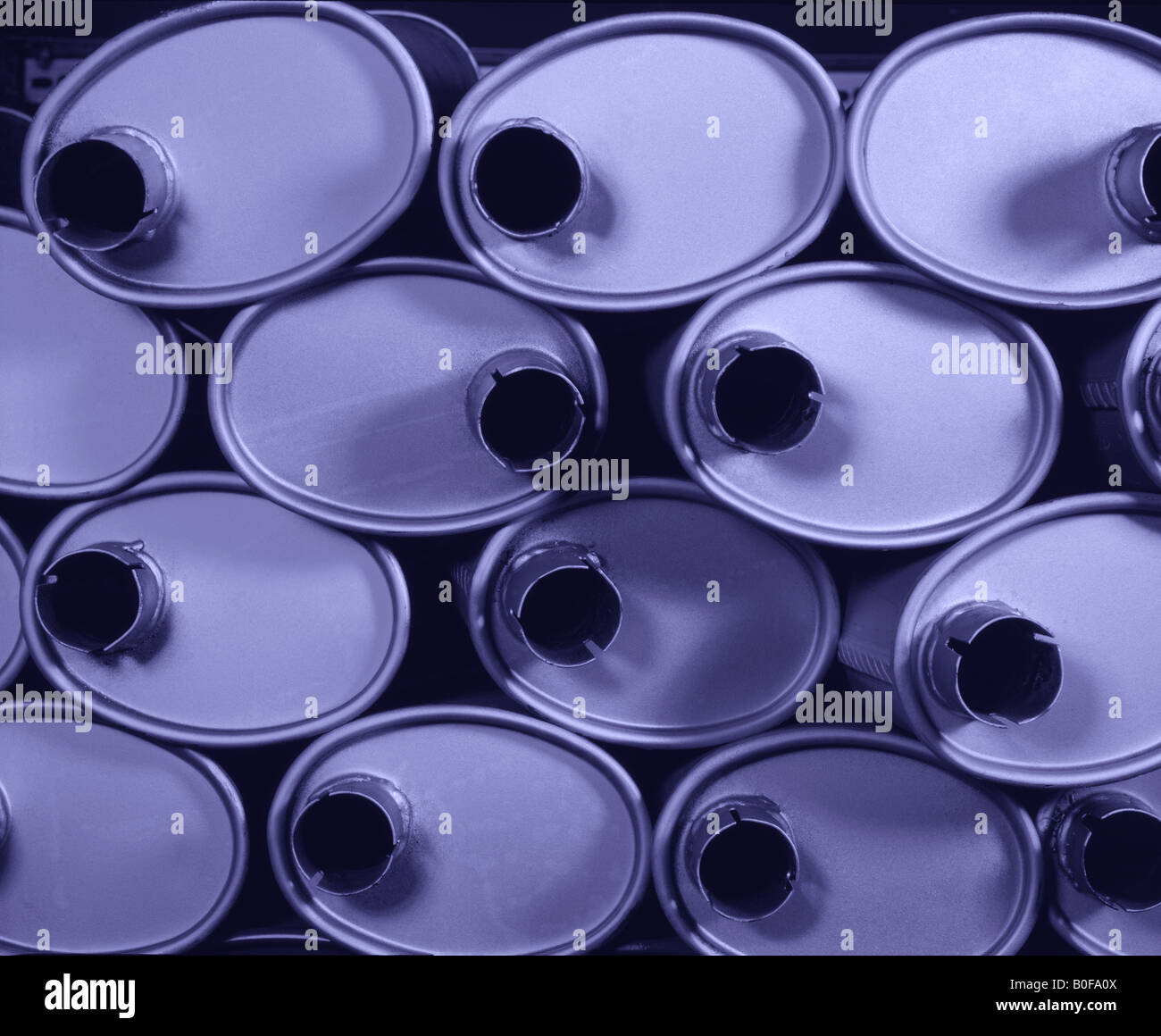 New automotive silencer boxes Stock Photo - Alamy