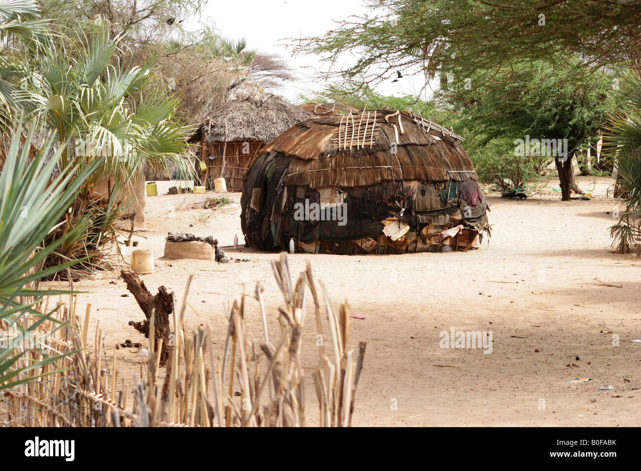 Africa Kenya Turkana tribe village October 2005 Stock Photo - Alamy