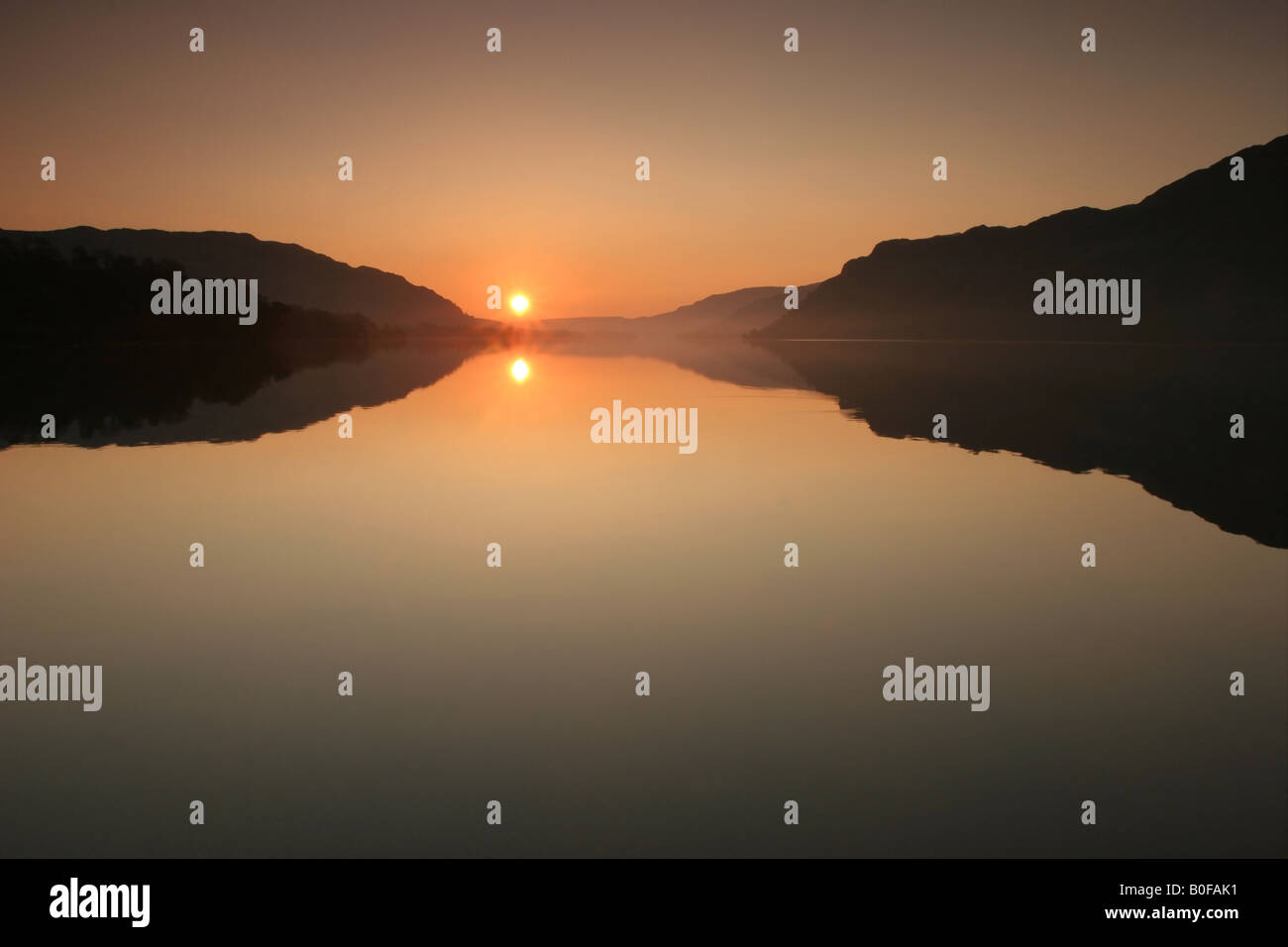 Colourful Ullswater Sunrise Lake District Cumbria UK Stock Photo - Alamy