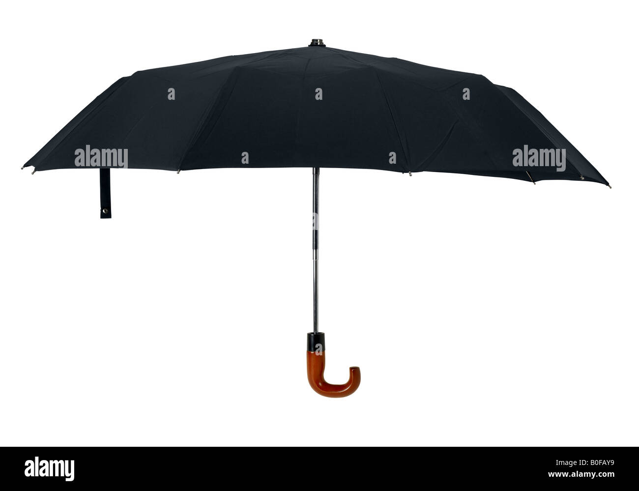 Black open umbrella hi-res stock photography and images - Alamy