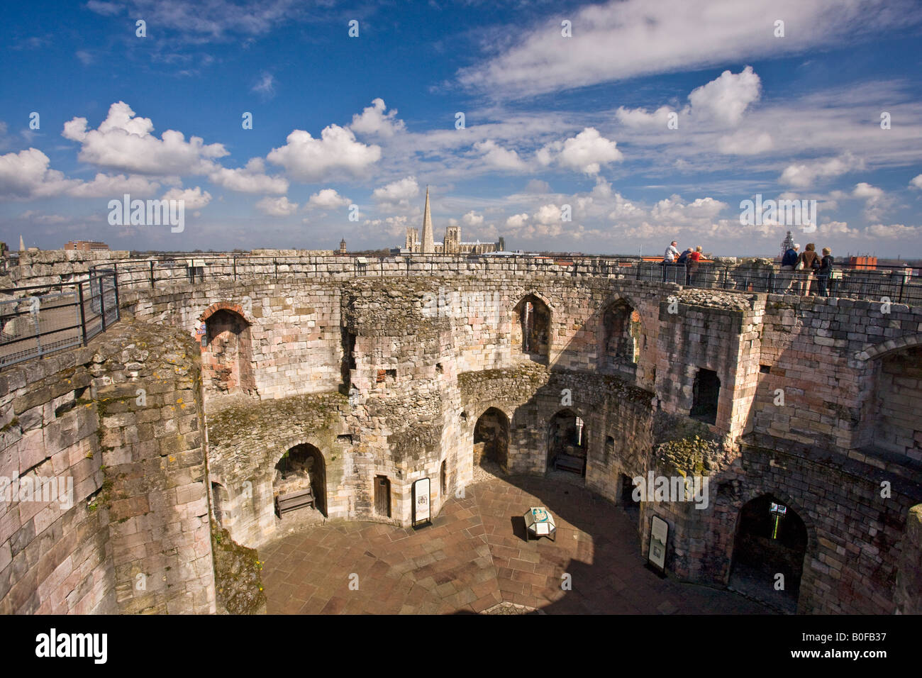 Inside cliffords tower york castle hi-res stock photography and images ...