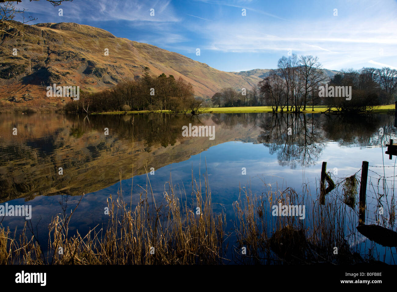 Ullswater near Glenridding with Place Fell in the background English ...