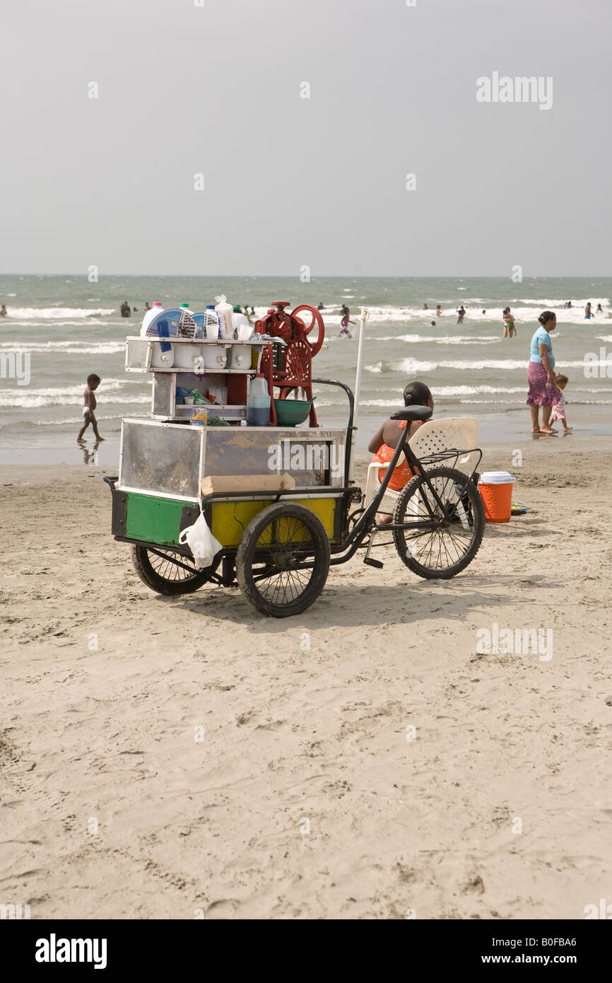 beach scene with bicycle Stock Photo - Alamy