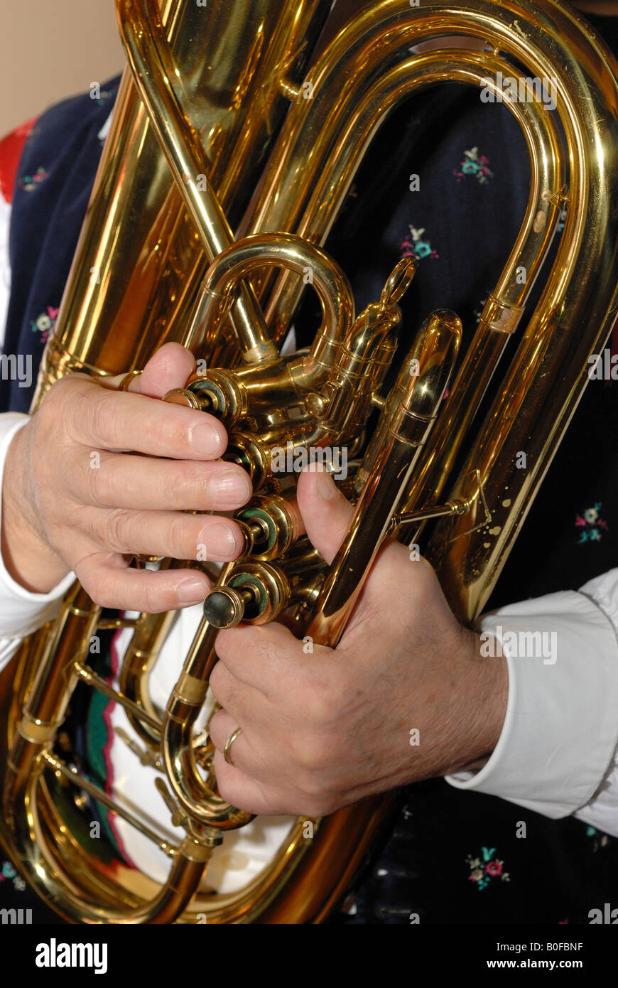 Hands and trumpet hi-res stock photography and images - Alamy