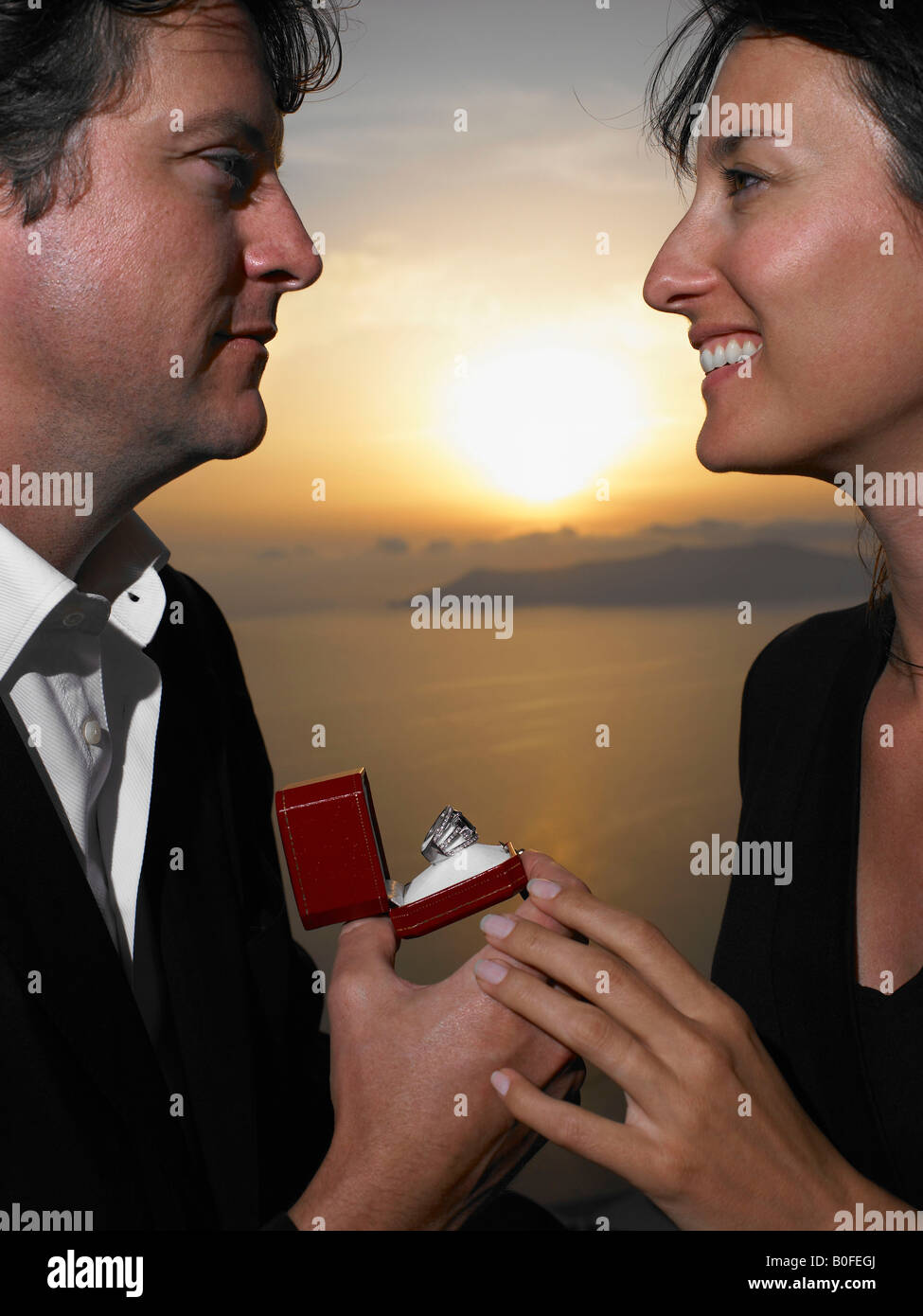 Woman engagement ring serious hi-res stock photography and images - Alamy
