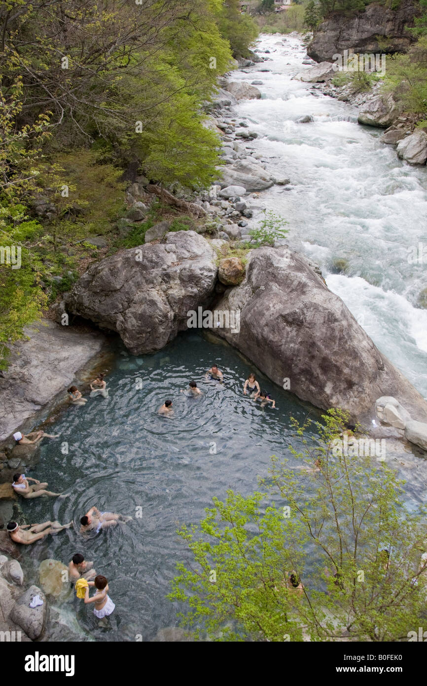 Shin Hodaka No Yu Onsen Stock Photo - Alamy