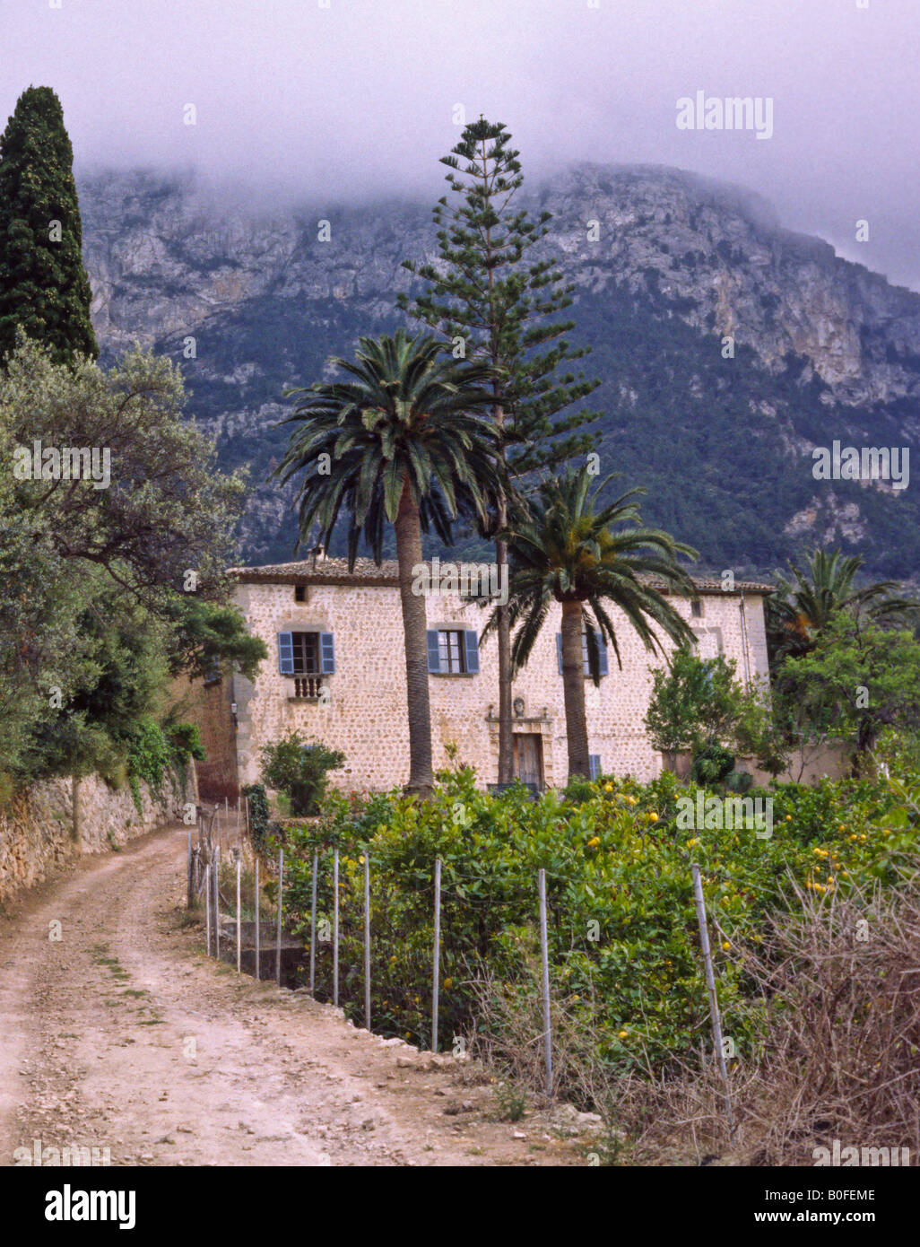 Spanish grand farm estate house hacienda in Mallorca Majorca Stock ...
