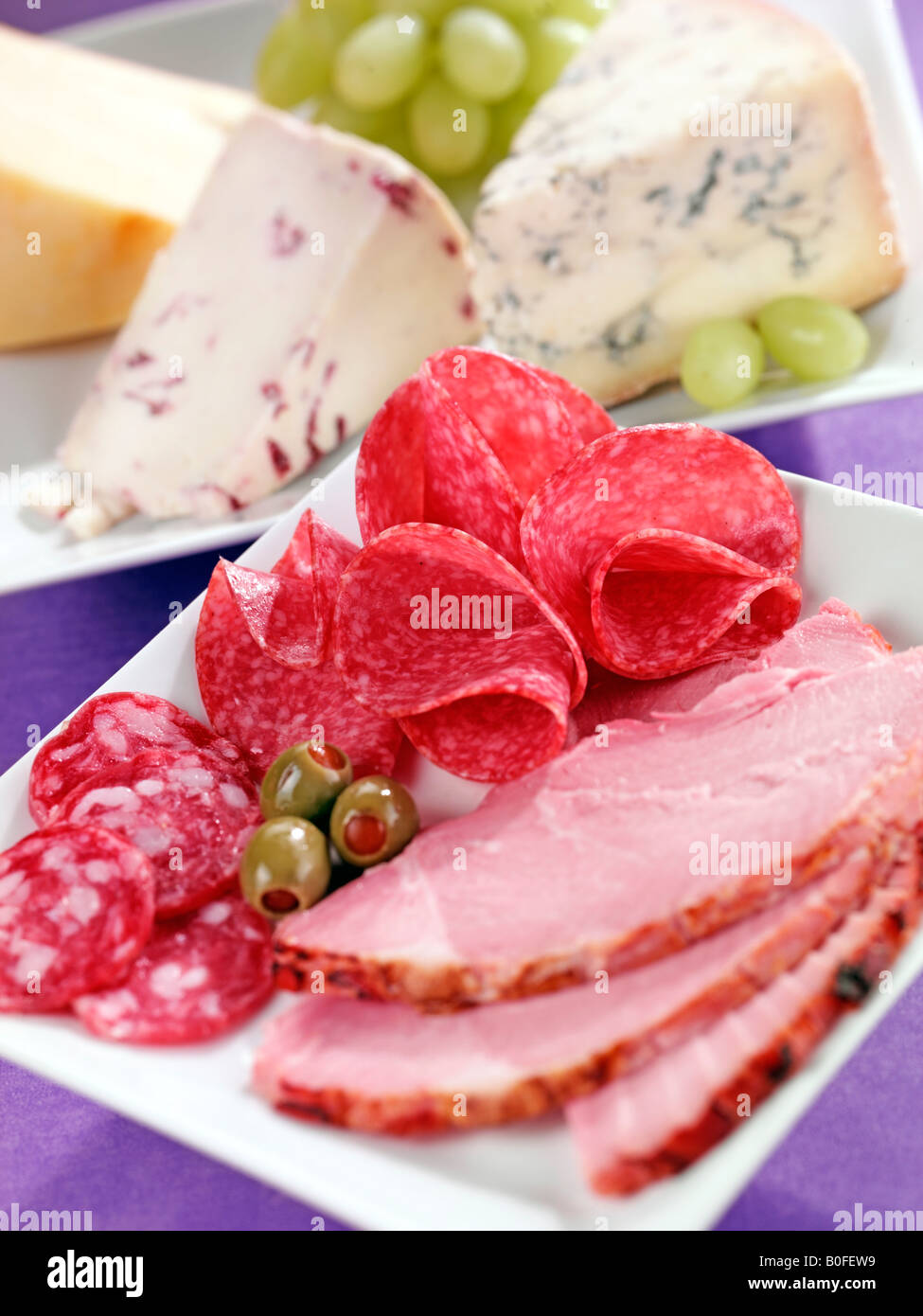 COLD MEATS AND CHEESE Stock Photo - Alamy