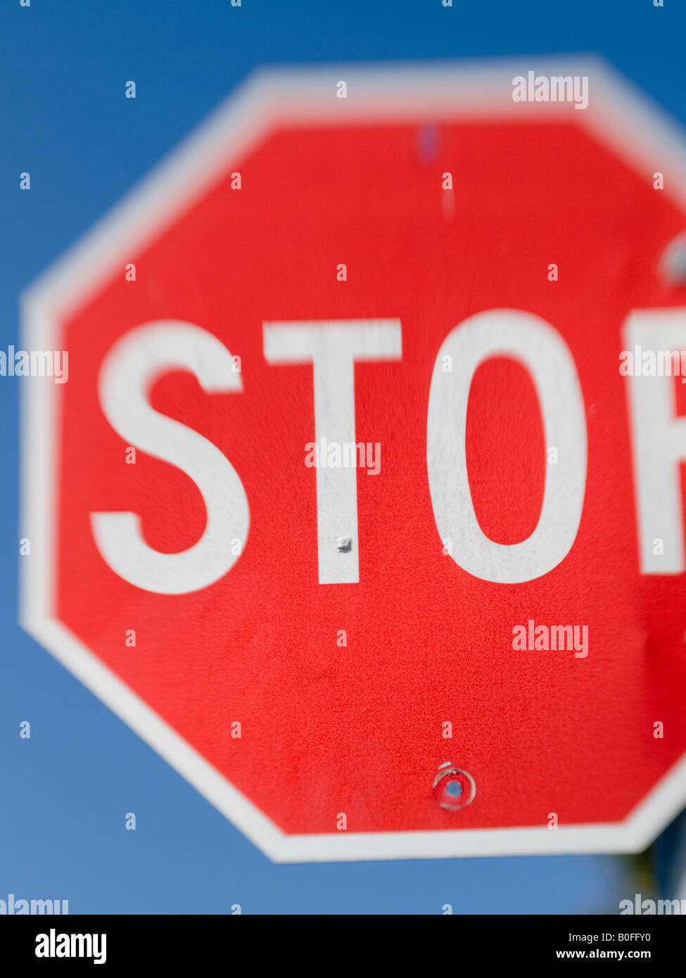 Stop sign detail in Santa Barbara California Stock Photo - Alamy