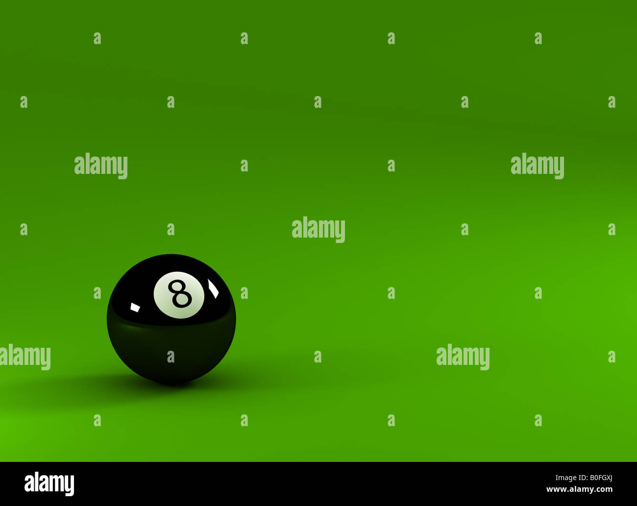 Eight ball - symbol for success - closeup on eightball with light ...