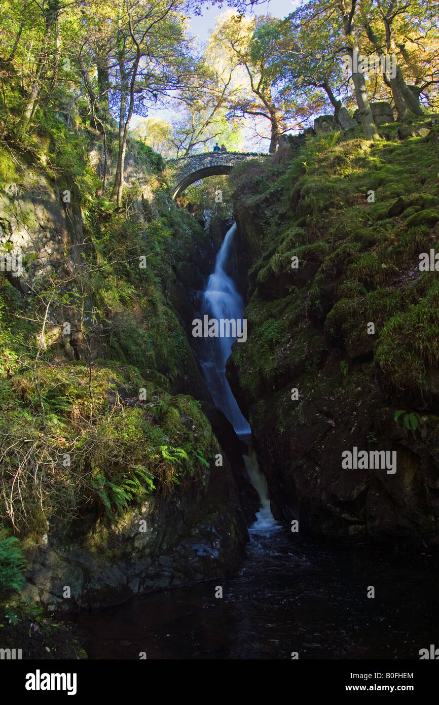 Aira Force Waterfall Lake District England United Kingdom Stock Photo ...