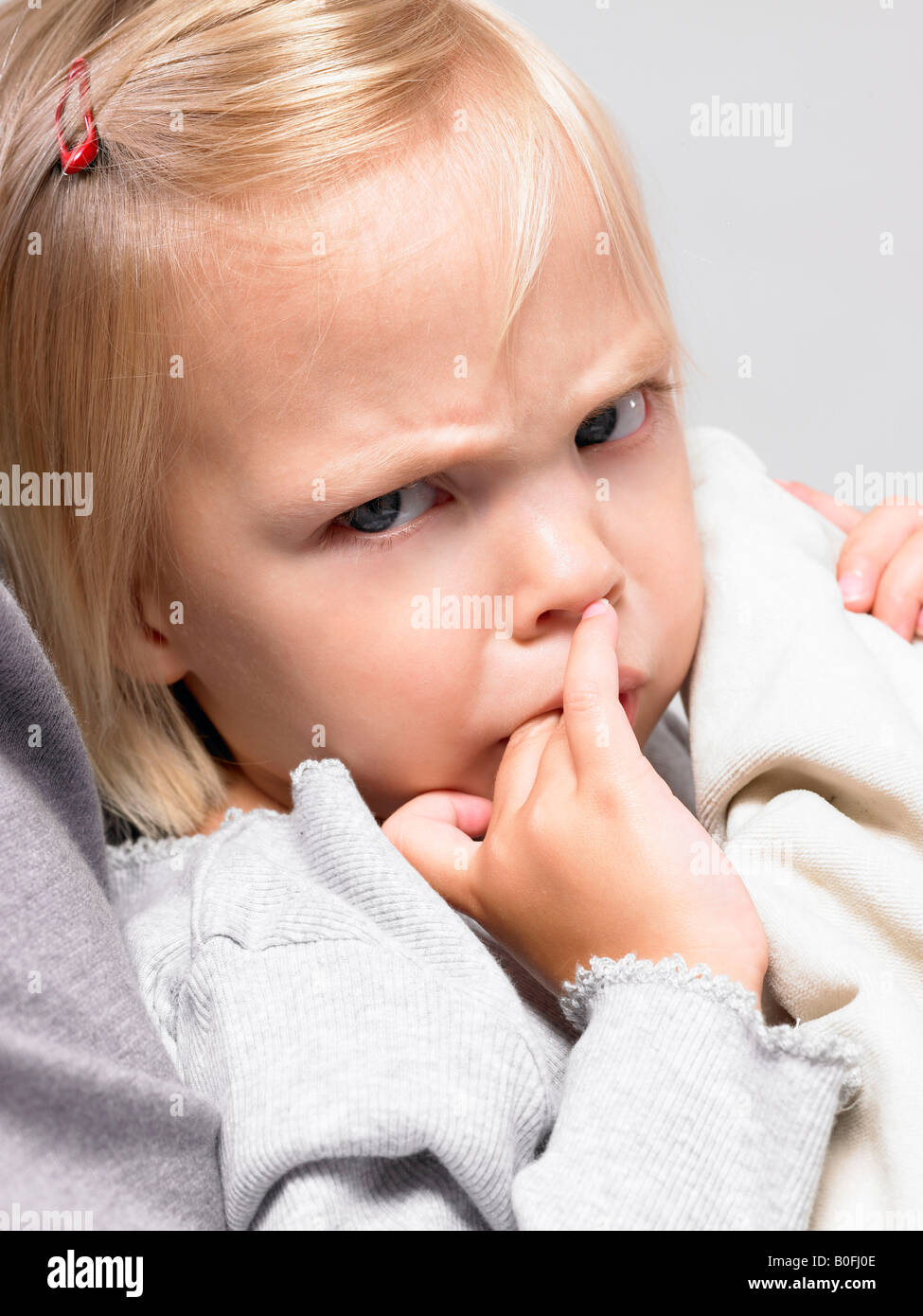 Little girl making a face Stock Photo - Alamy