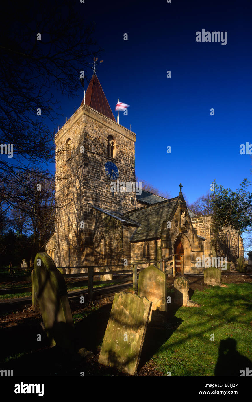 St Michael and All Angels Church, Newburn, Newcastle upon Tyne Stock ...