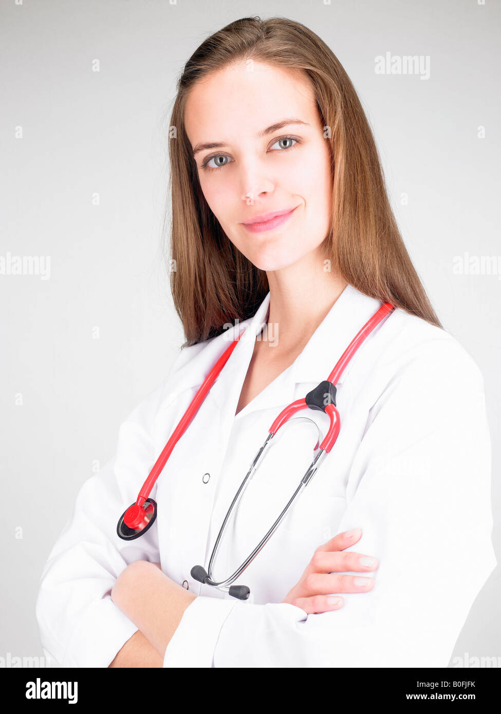 Vertical shot female doctor hi-res stock photography and images - Alamy