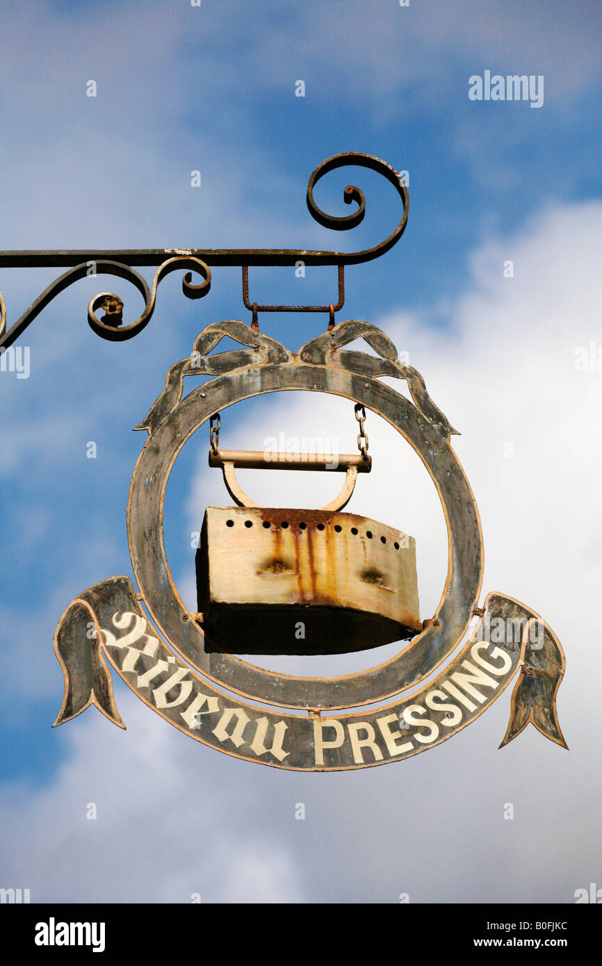 Dry cleaner s sign at Ribeauville Alsace France Stock Photo - Alamy