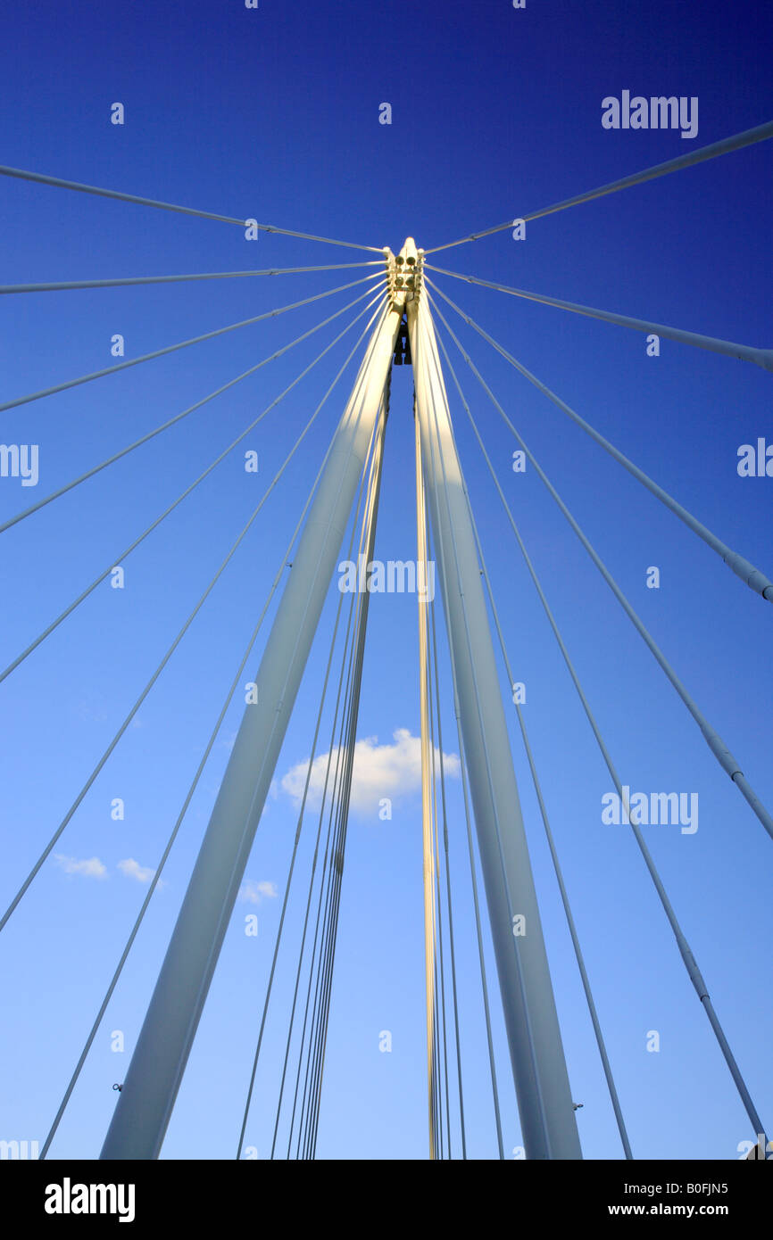 Millennium footbridge In London UK Stock Photo - Alamy