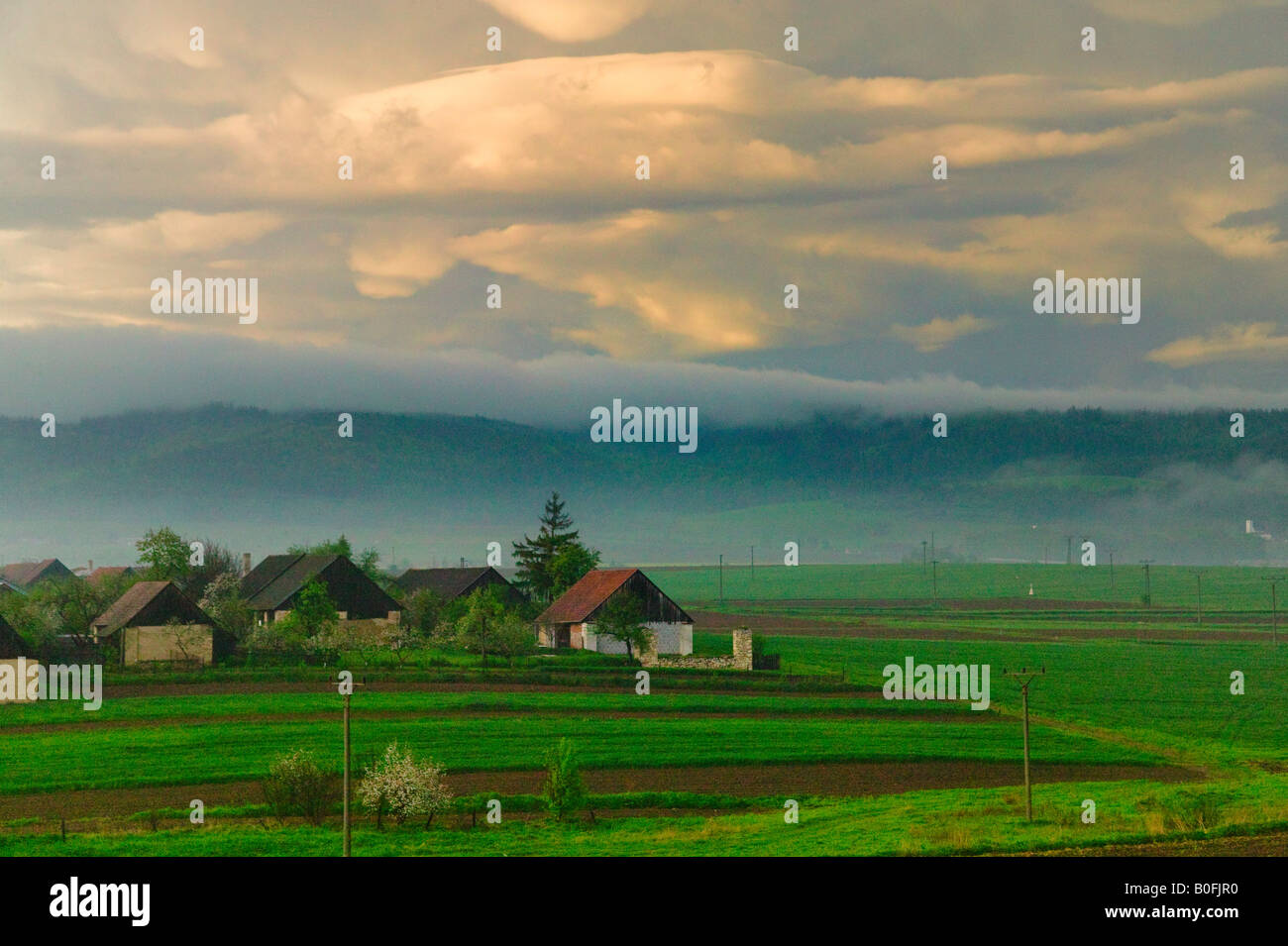 Village houses farmlands in hi-res stock photography and images - Alamy