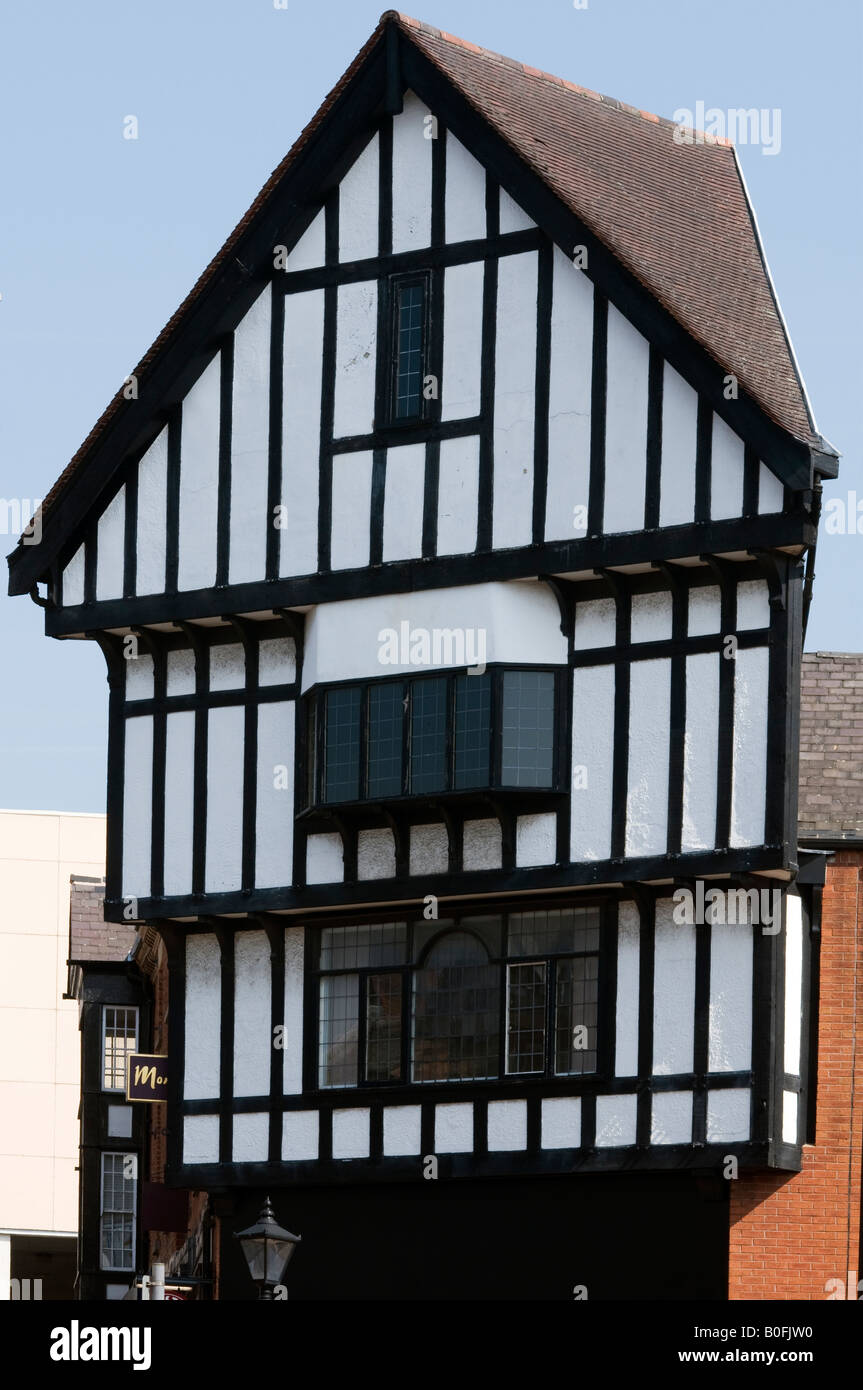Timber framed Tudor style building in Chesterfield city centre in ...