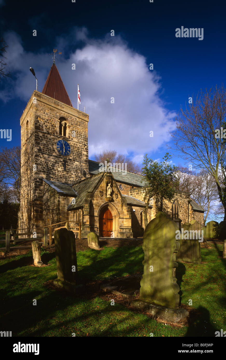 St Michael and All Angels Church, Newburn, Newcastle upon Tyne Stock ...