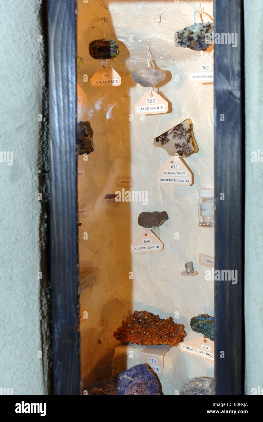 Display of non precious minerals Stock Photo - Alamy