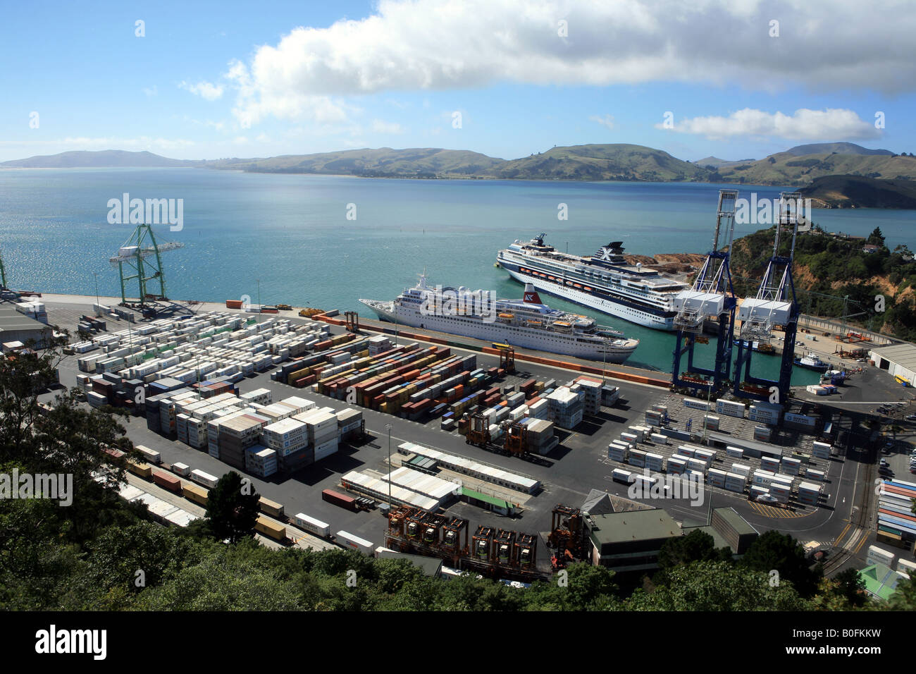 Otago harbour outside Dunedin Stock Photo - Alamy