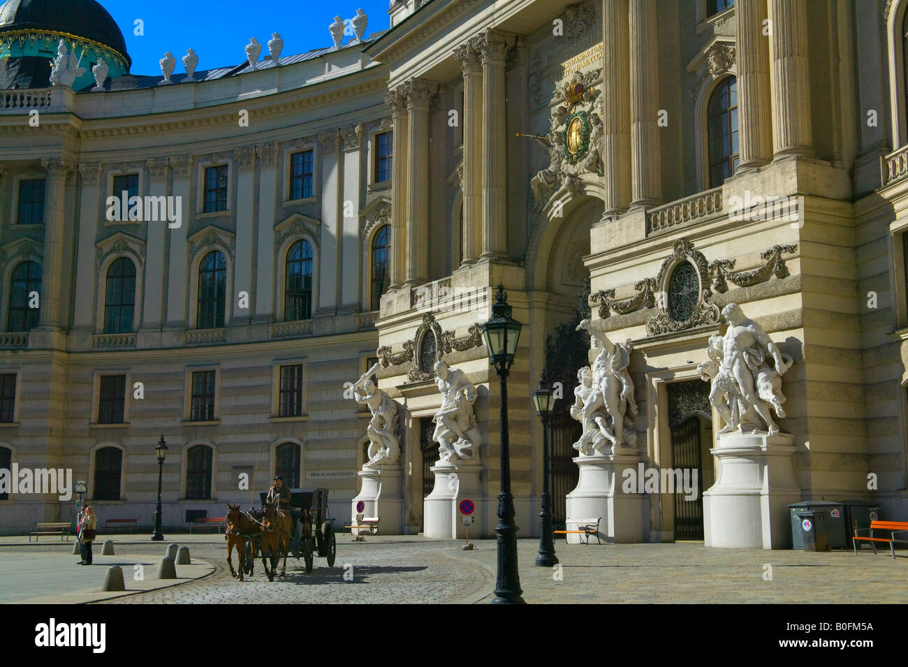National Library Hofburg Imperial Palace Complex Vienna Austria Stock ...