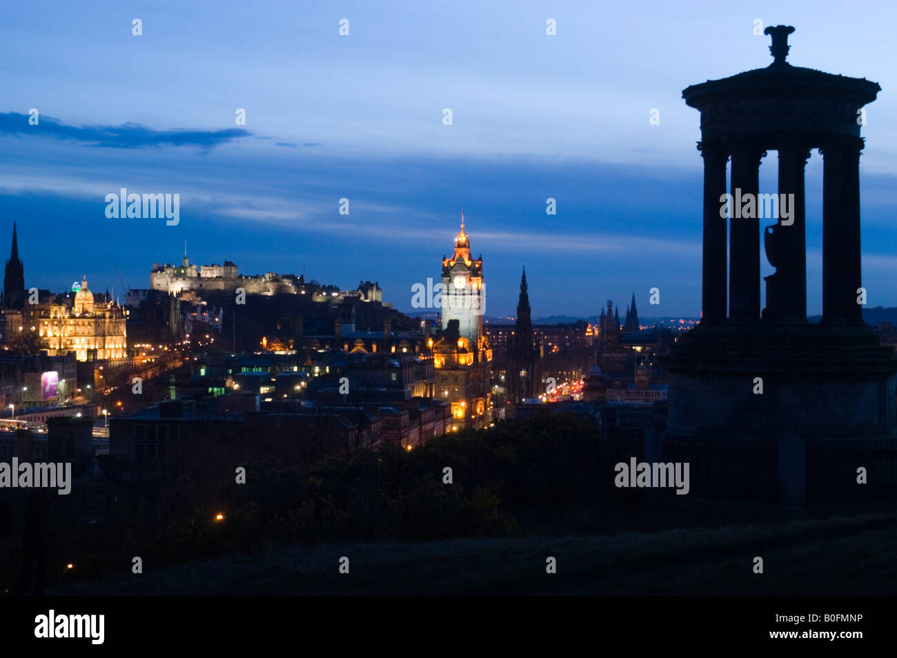 Evening Edinburgh the Capital City of Scotland Stock Photo - Alamy