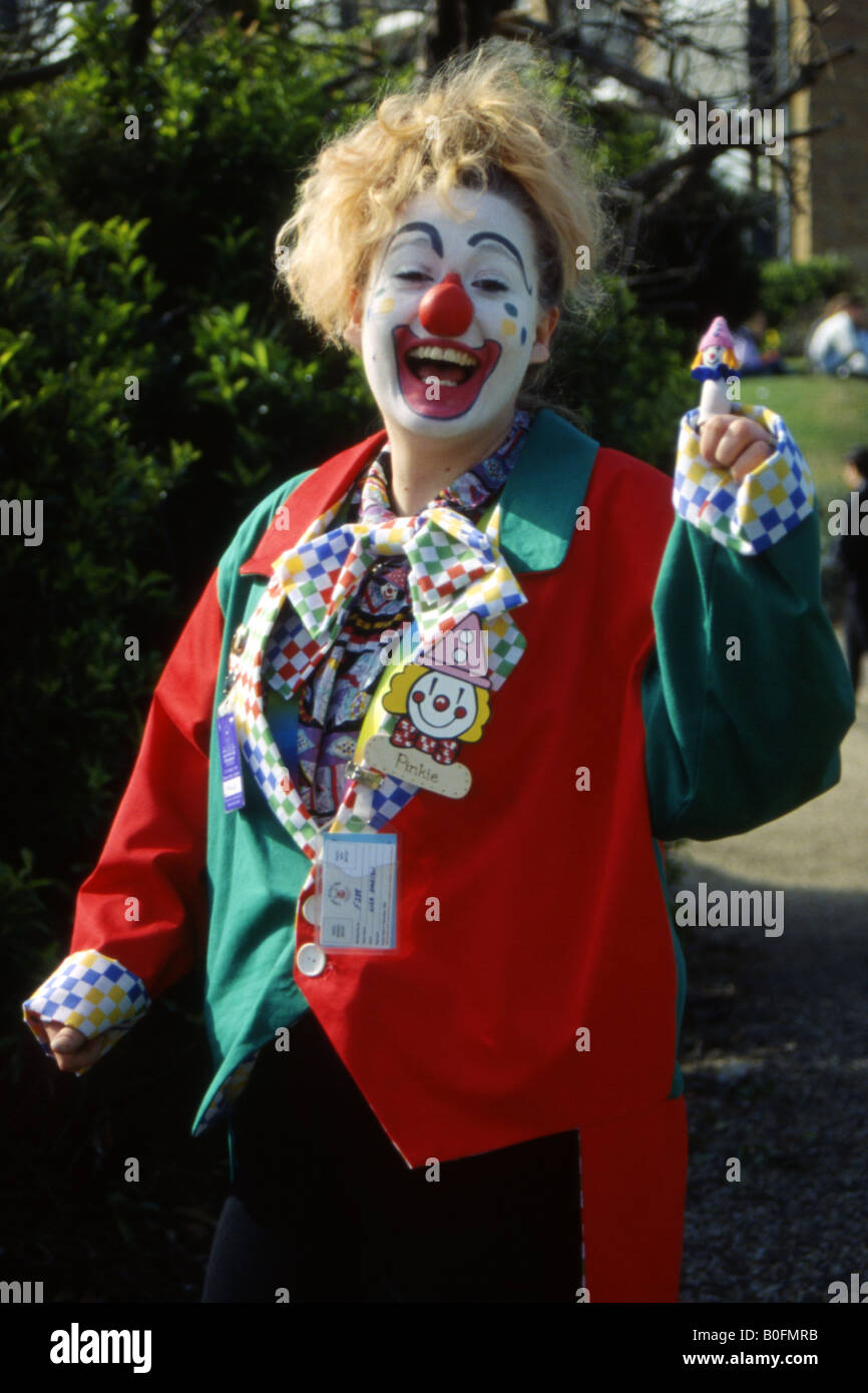 Laughing clown poses at the clowns convention,Bognor,England,UK Stock ...