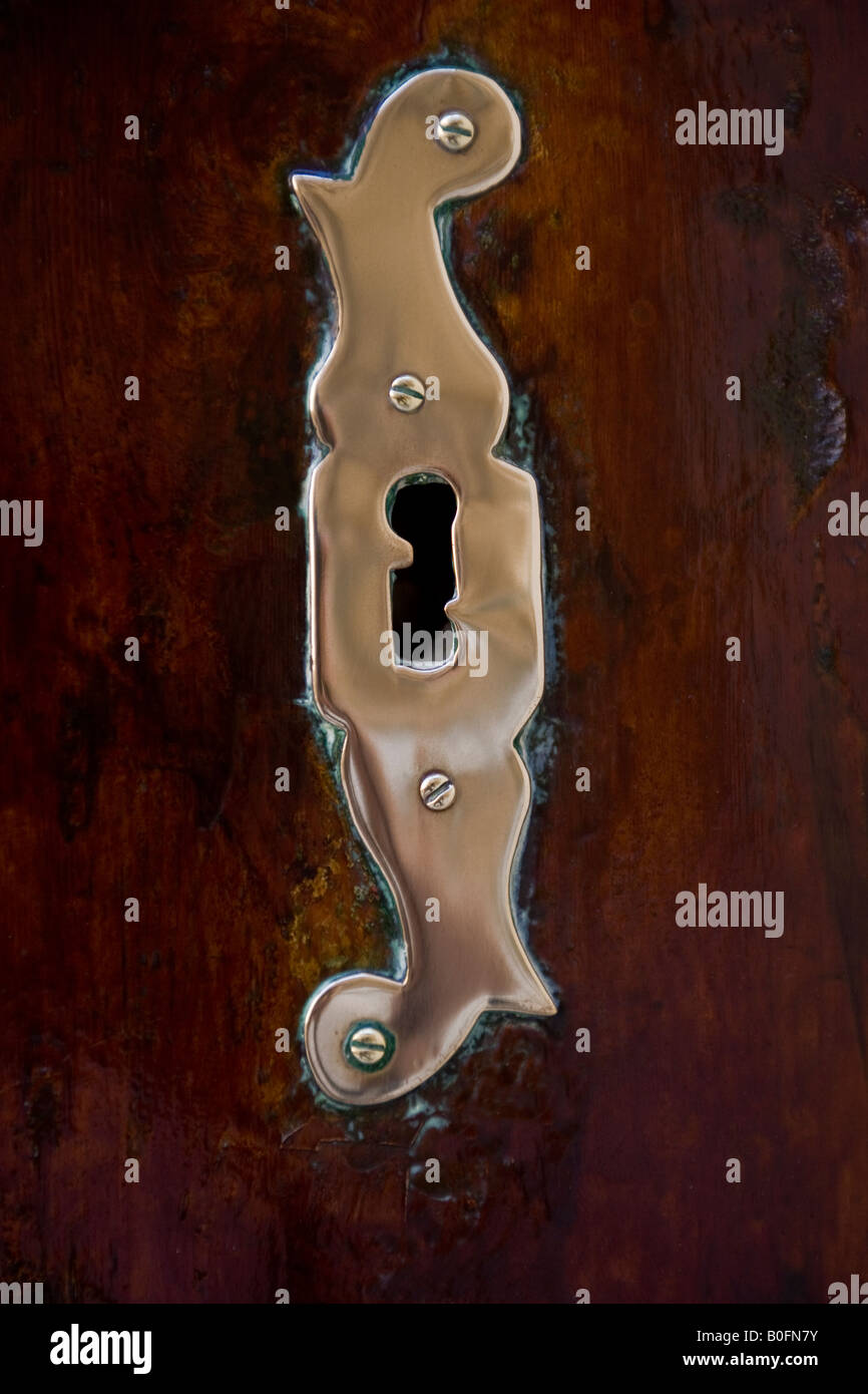 Ornate Keyhole Valletta Malta Stock Photo - Alamy