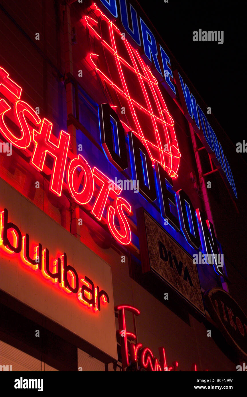 Neon Signs Out Side The Odeon Leisure World Southampton Hampshire ...