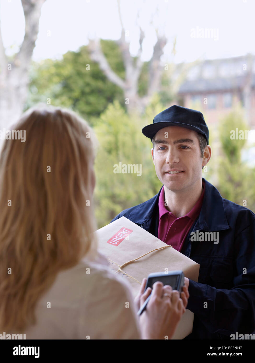 Modern courier service hi-res stock photography and images - Alamy